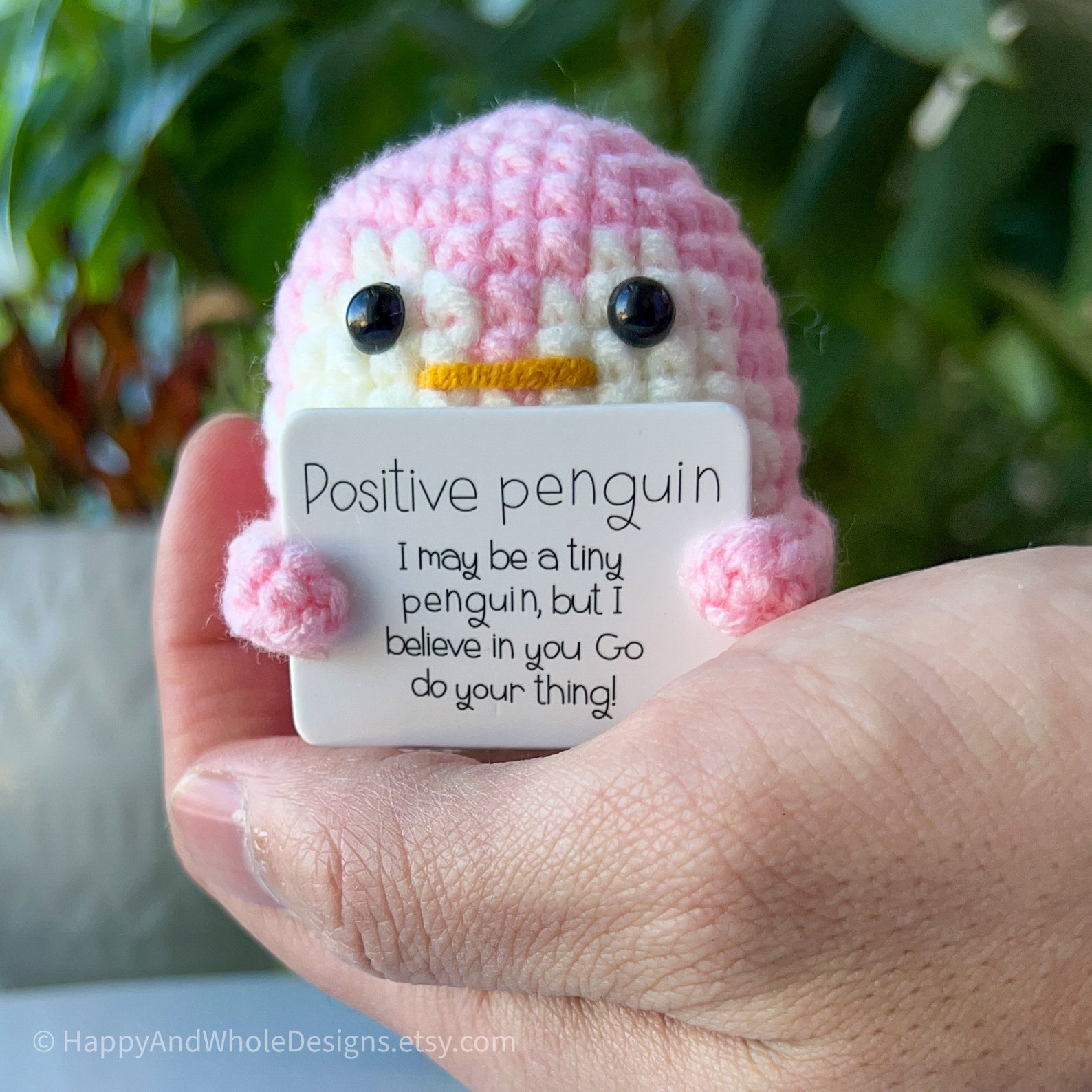 Positive Penguin Motivational Gift, Daily Affirmation, Funny Gift for ...