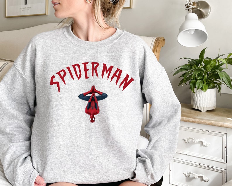 Spiderman Sweatshirt, Spider Man Sweatshirt, Spider-man Superhero Shirt ...