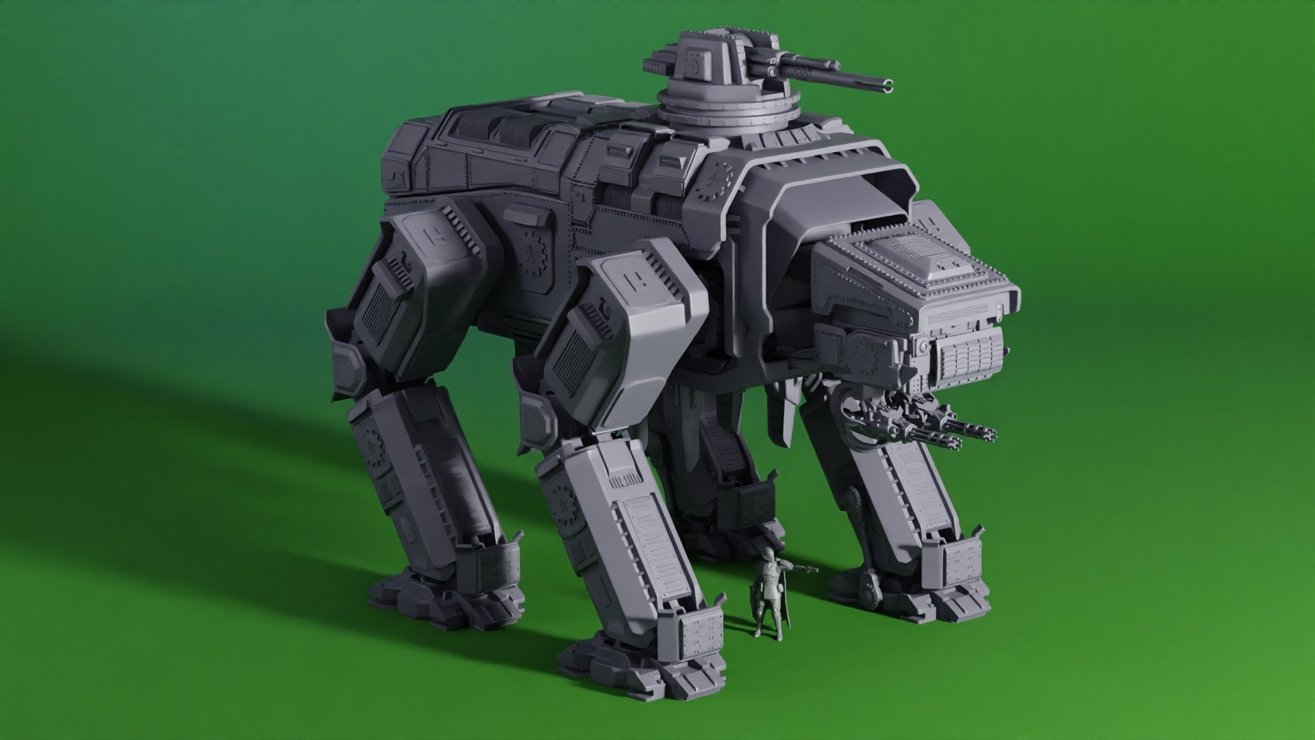 Automaton Factory Strider Helldivers 2 3D Printed Miniture Sculpture - Etsy