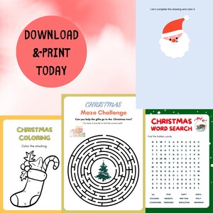 Christmas Mega Bundle Games Activities for Kids Family Office Classroom ...