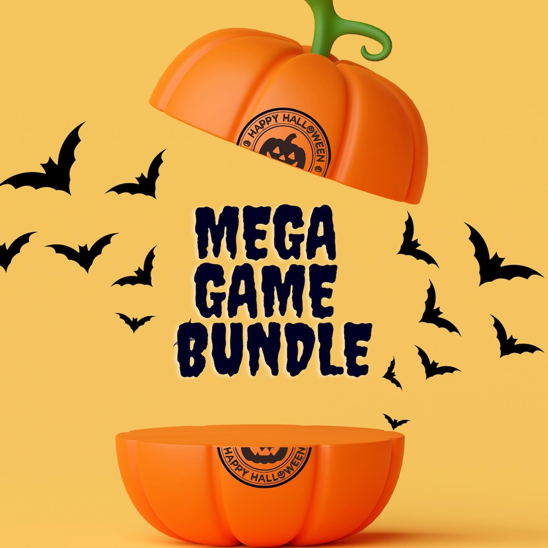Halloween Mega Game Bundle, Printable Party Activities (PNG & PDF) - Etsy