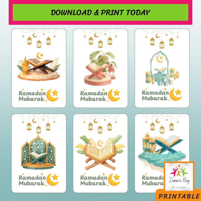 Ramadan Gift Cards 3: Printable Gift Tags Digital Download - Etsy