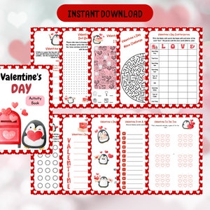 No:1 Valentine's Day Printable Activity Book for Kids Friends Family ...