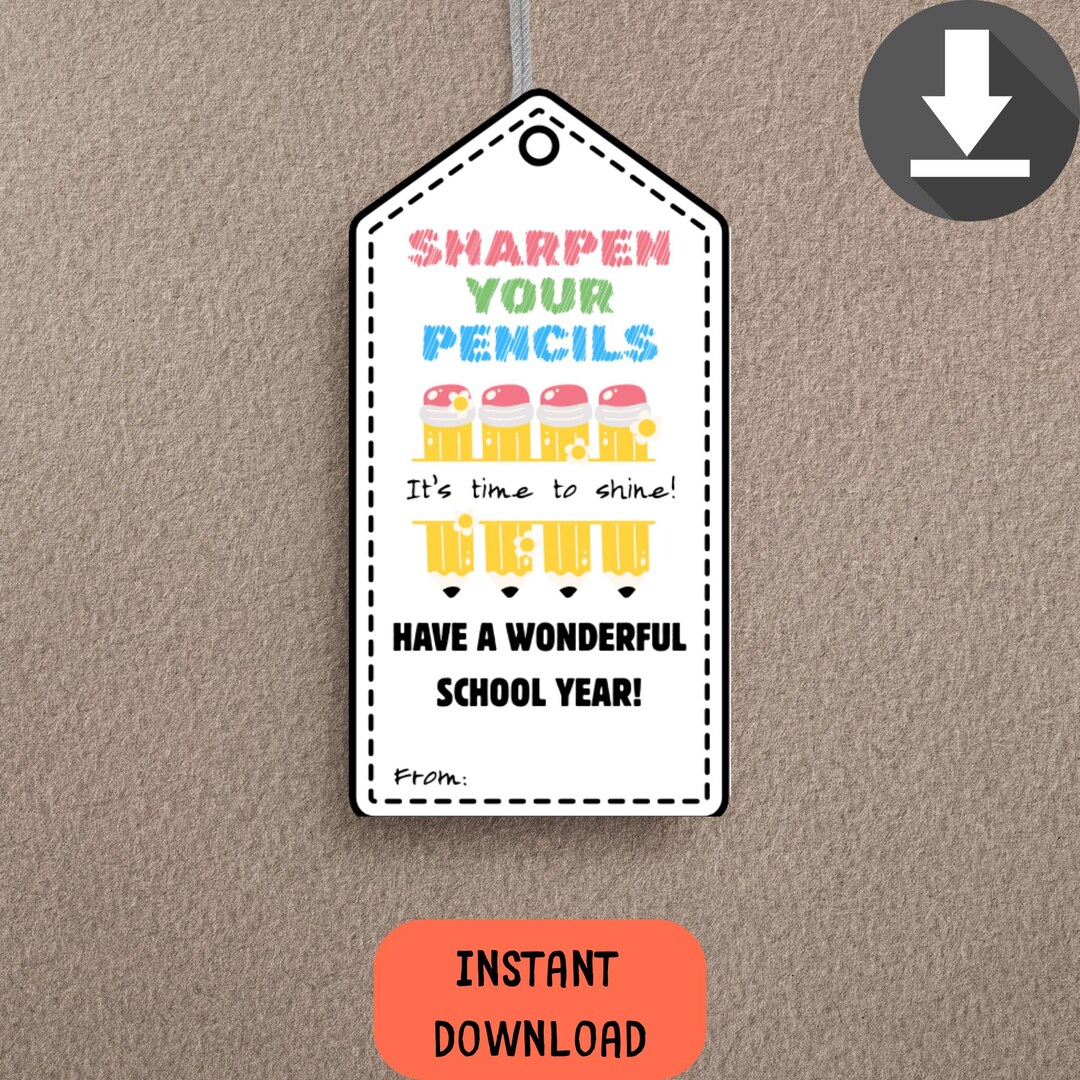 Welcome Back to School Printable Tags: Digital Classroom Supplies (PDF ...