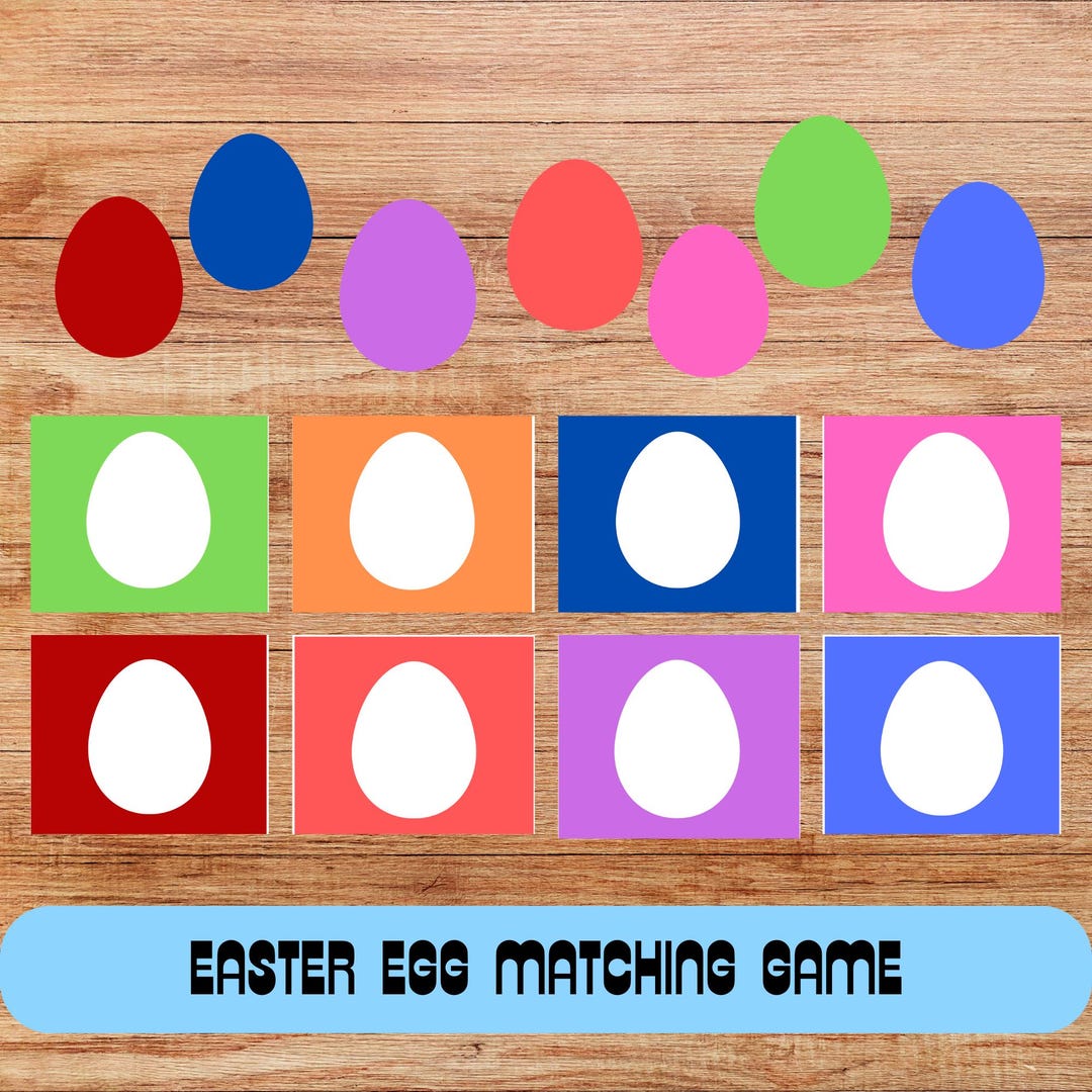 Fun and Educational Easter Egg Matching Games Printable Family Games ...
