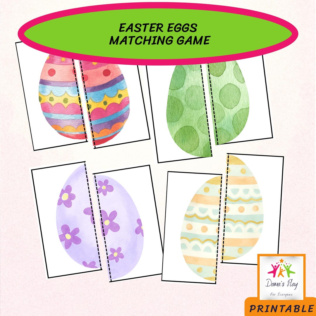 Printable Easter Puzzle Set - Fun Games and Crafts for Kids - Etsy