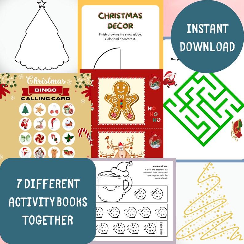 Christmas Mega Bundle Games Activities for Kids Family Office Classroom ...