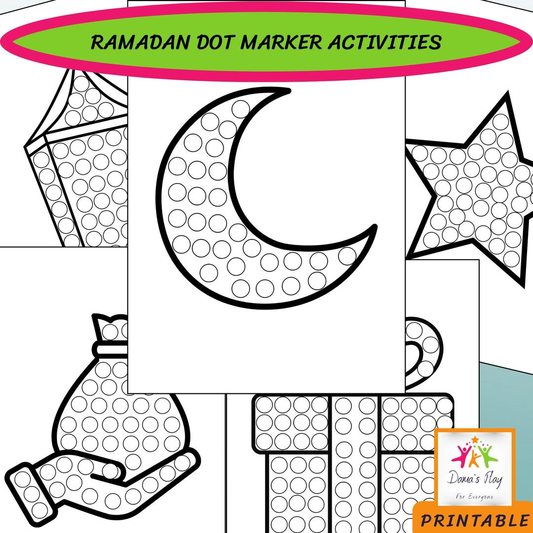 Ramadan Dot Marker Activity: Printable Craft PDF & PNG Files - Etsy