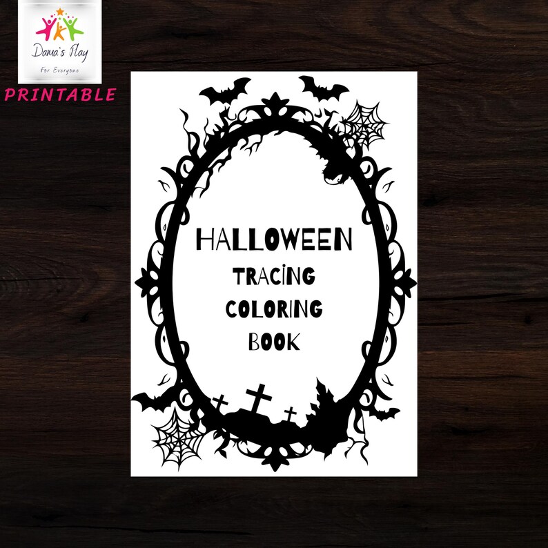 Digital Halloween Tracing & Coloring Activity Book for Spooky Time ...