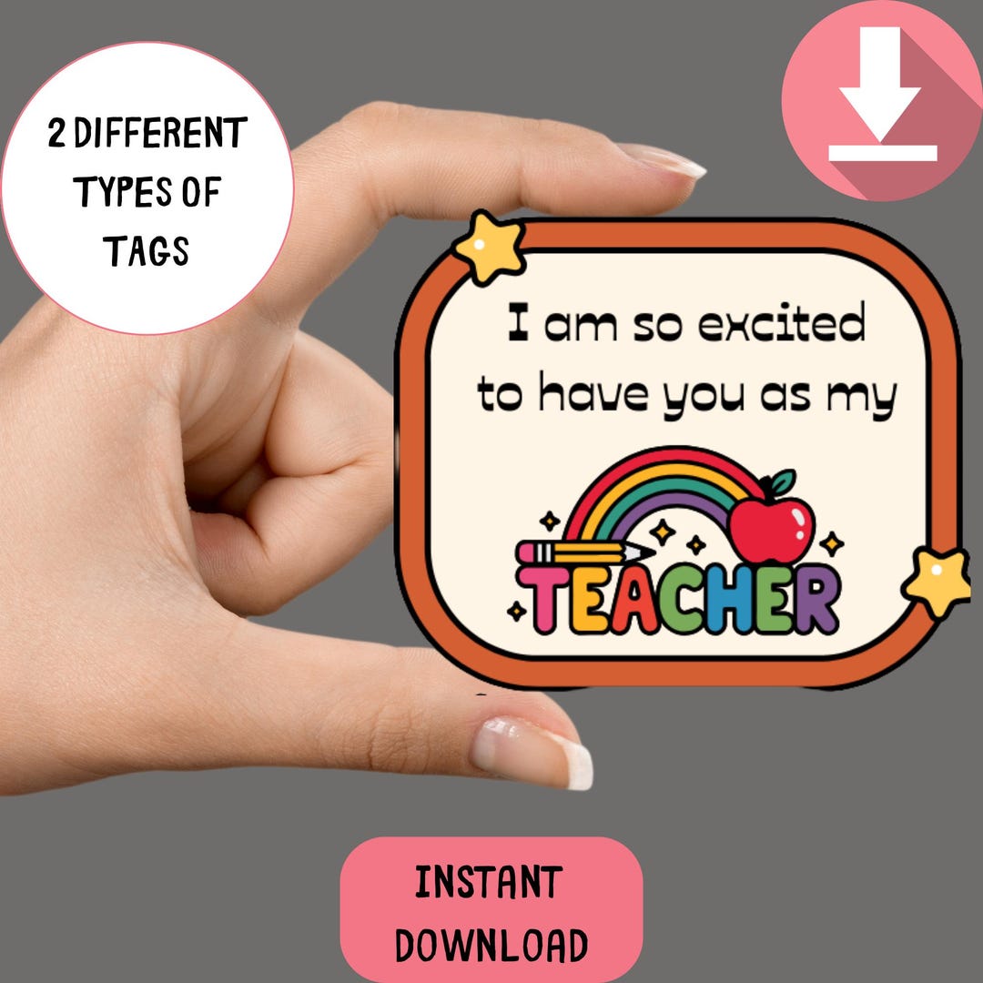 Printable Teacher Appreciation Gift Tags: Classroom Games (PDF Download ...