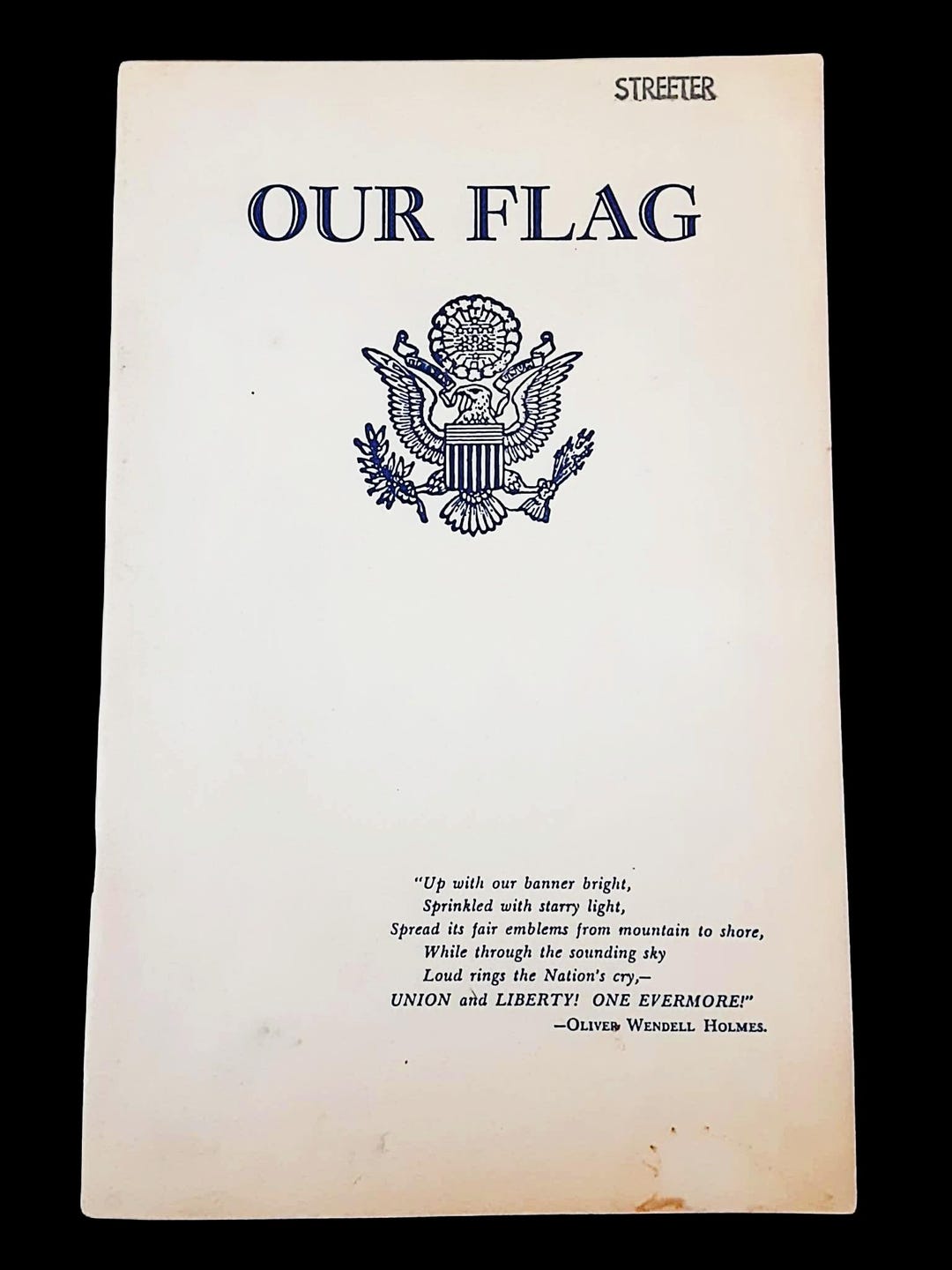 Vintage Booklet/pamphlet, Our Flag - It's History and Its Anniversaries ...