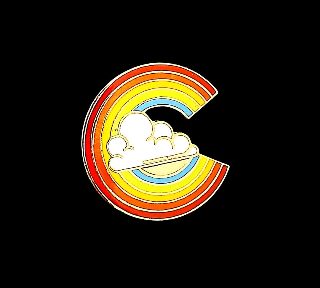 Ooh La La 80s Vintage Collectible Enamel Lapel Pin | Retro Rainbow ...