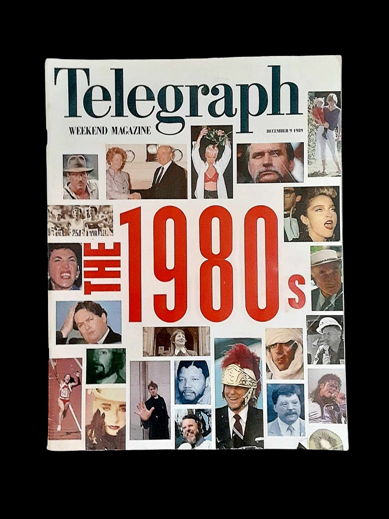 The Telegraph Magazine the 1980s - Etsy