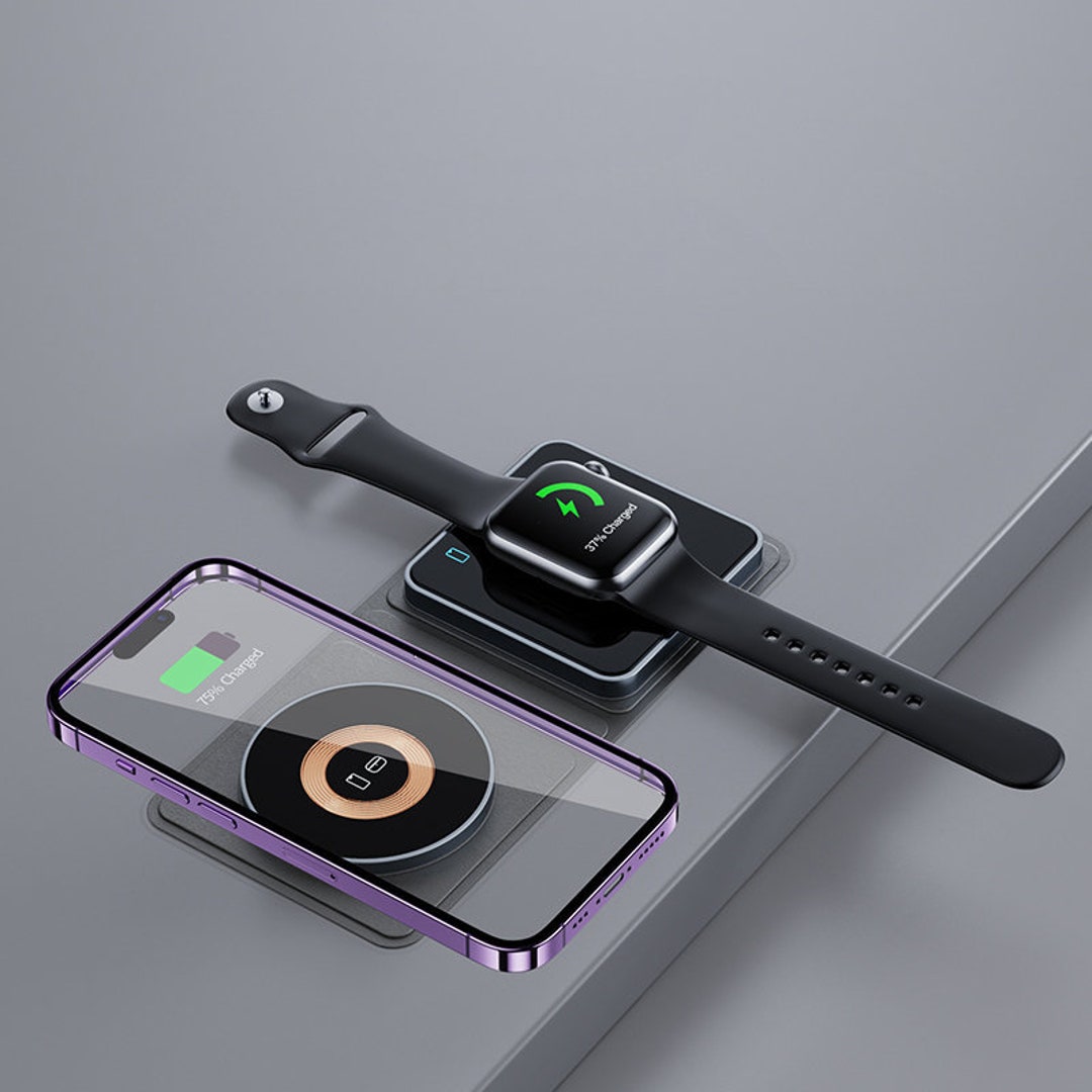 3 in 1 Fold Magsafe Wireless Charger Standtravel Foldable - Etsy UK