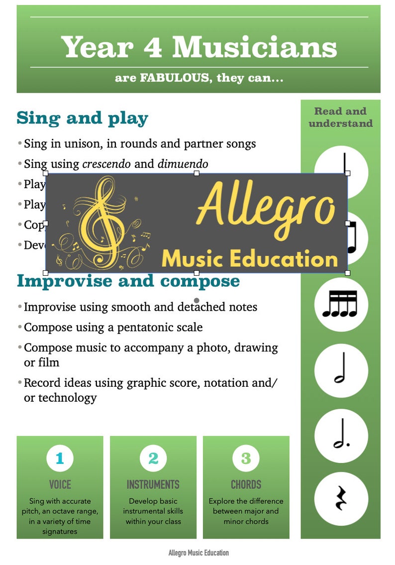 Curriculum Music Posters - Etsy