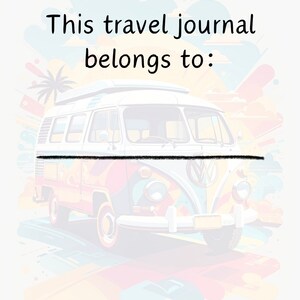 Vanlife Travel Journal - Etsy
