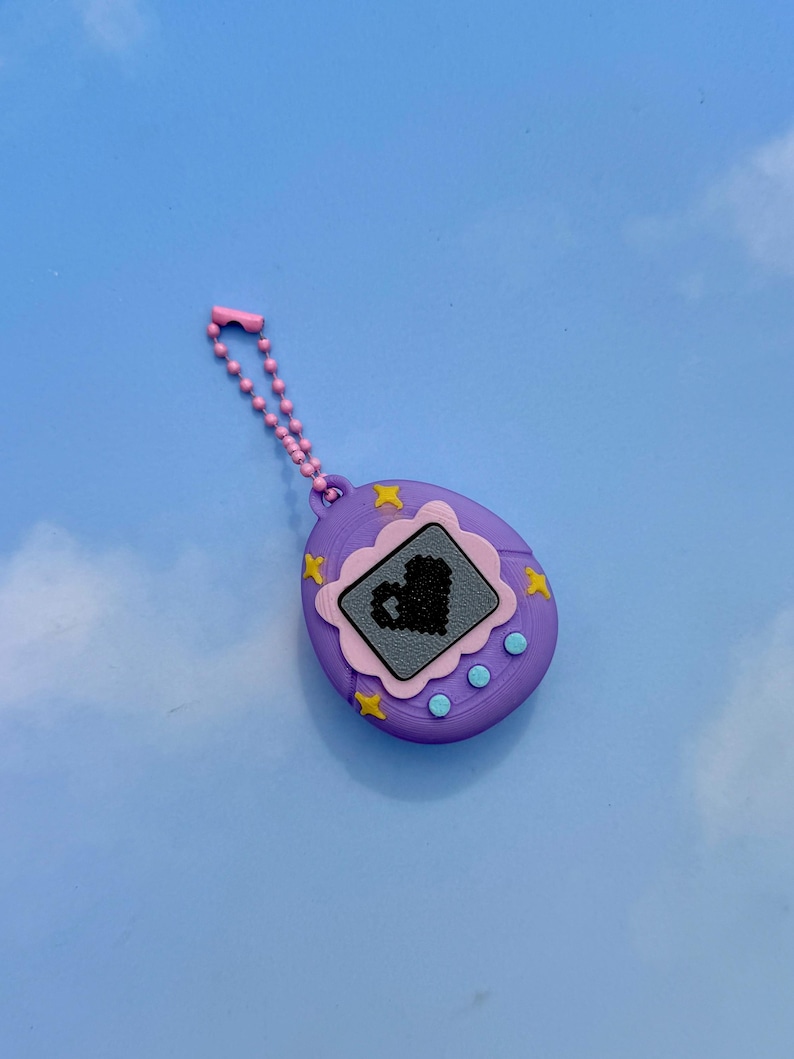 Retro Virtual Pet Fidget Clicker 3D Printed Keychain - Etsy