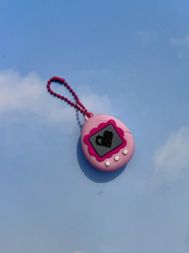 Retro Virtual Pet Fidget Clicker 3D Printed Keychain - Etsy
