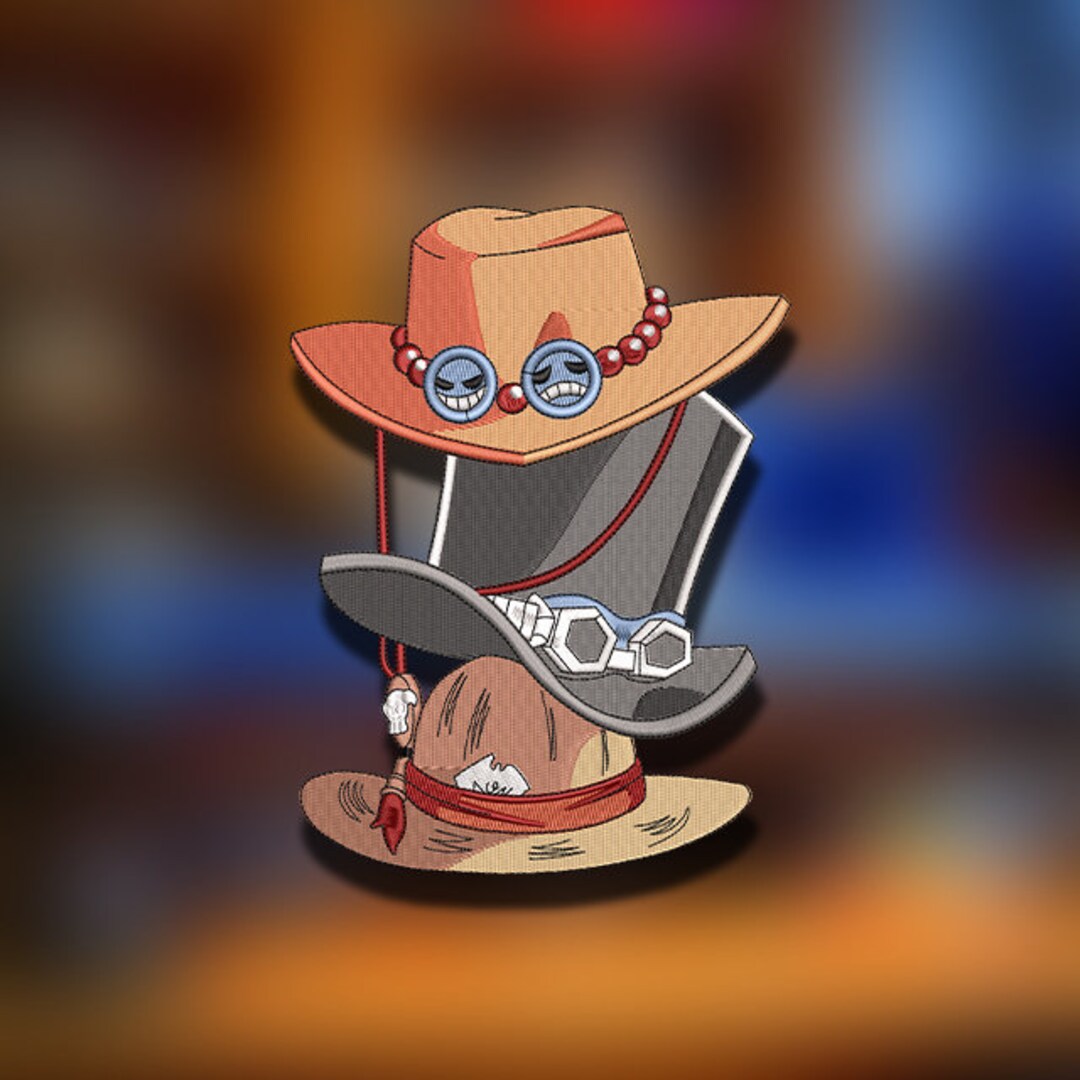 Anime Hats Embroidery Design - Etsy
