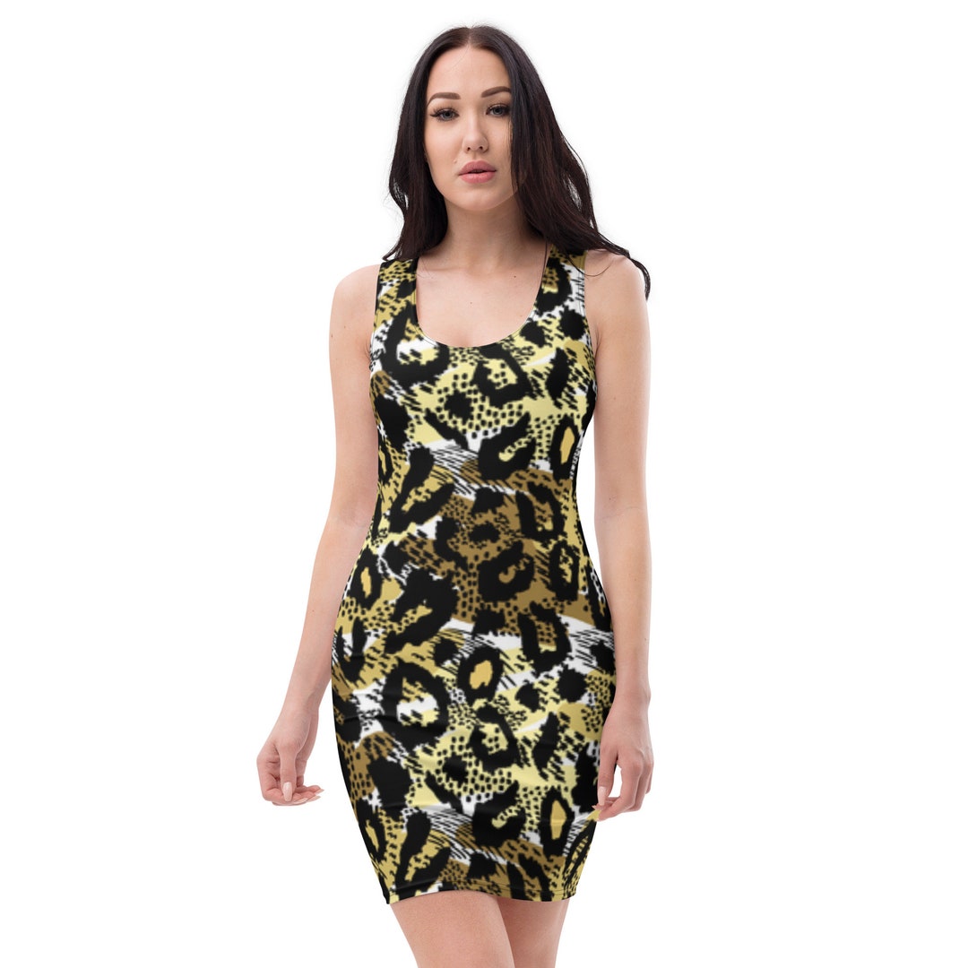 Bodycon Dress, Sexy Dress, Hug That Body, Leopard Print, Gift for Her ...