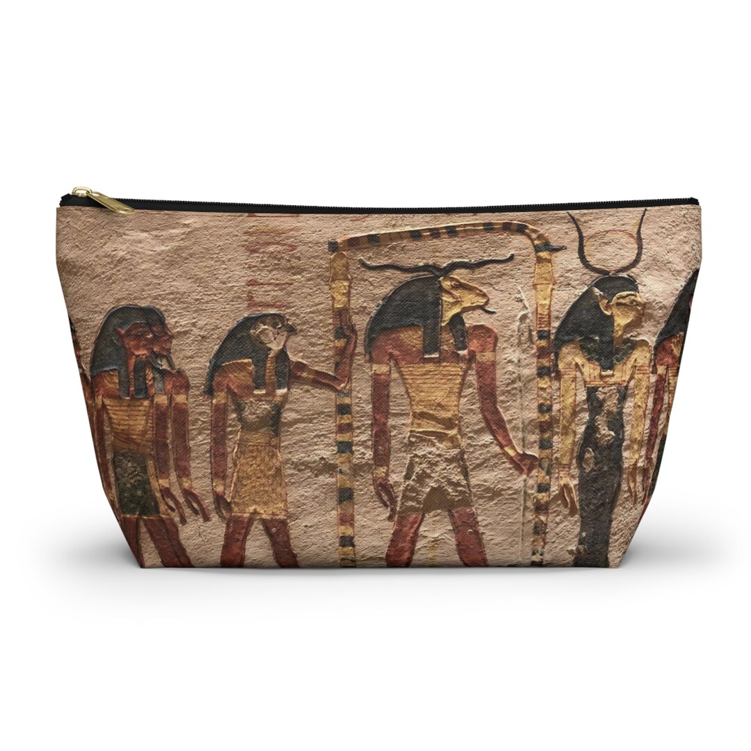 Ancient Egyptian Print Upright Accessory Pouch Small and - Etsy