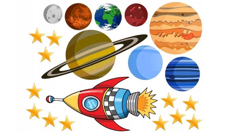 Edible Astro Universe Cake Topper Birthday Party Cake Topper Sugar ...