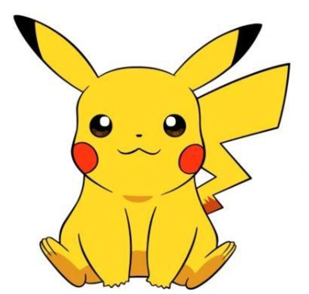 Edible Pikachu 14 X 10 Cm Cake Topper Pikachu Cake Birthday Sugar Paste ...