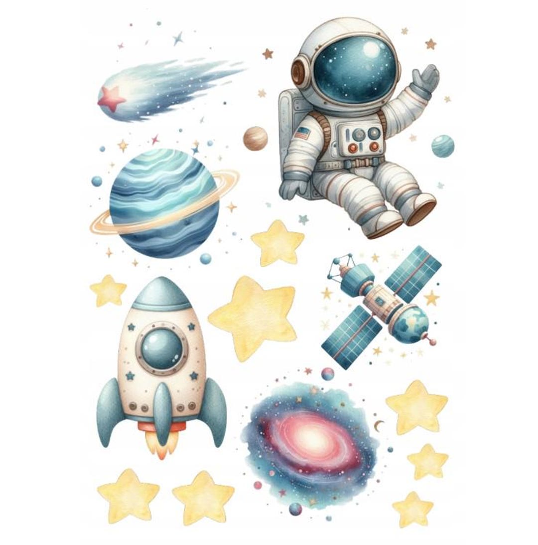Edible Astro Universe Cake Topper Birthday Party Cake Topper Sugar ...