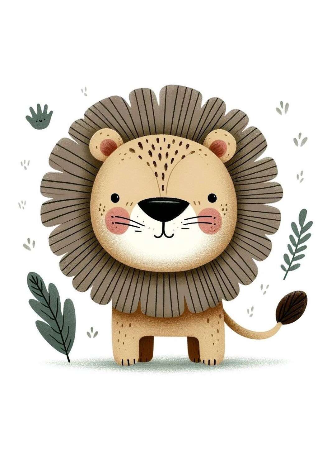Edible Lion 14 Cm Sugar Paste Cake Topper Cake Image Fondant L01 - Etsy