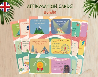 Growth Mindset Affirmation Cards for Children | 20 Affirmation Cards ...