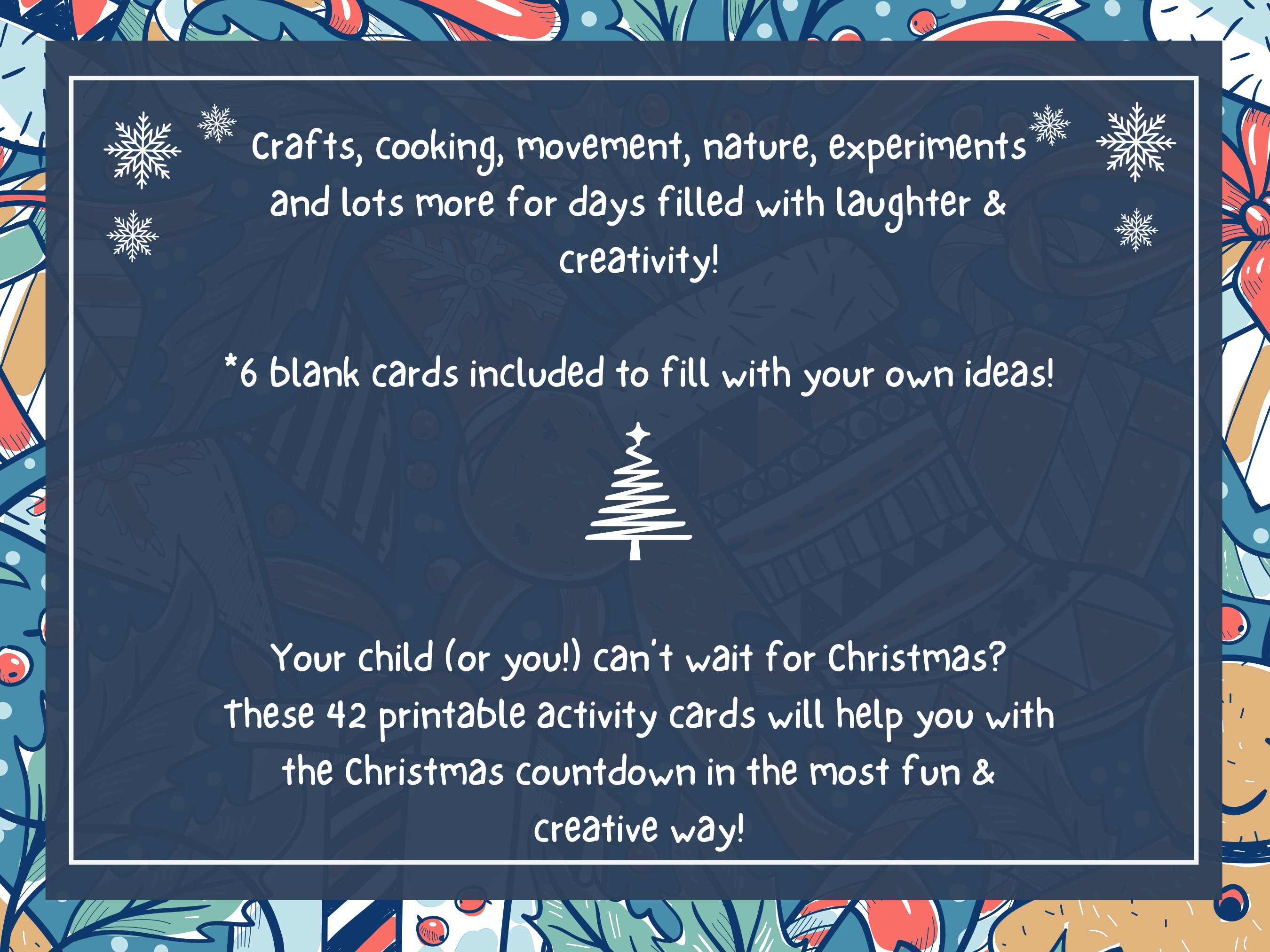 42 Advent Activity Cards for Kids Advent Calendar Christmas Activities ...