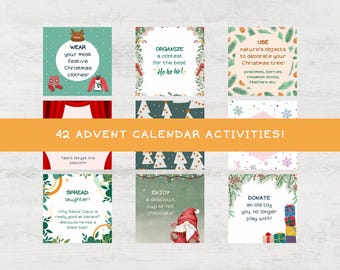 24 Printable Christmas Affirmation Cards : Advent Calendar Activity ...