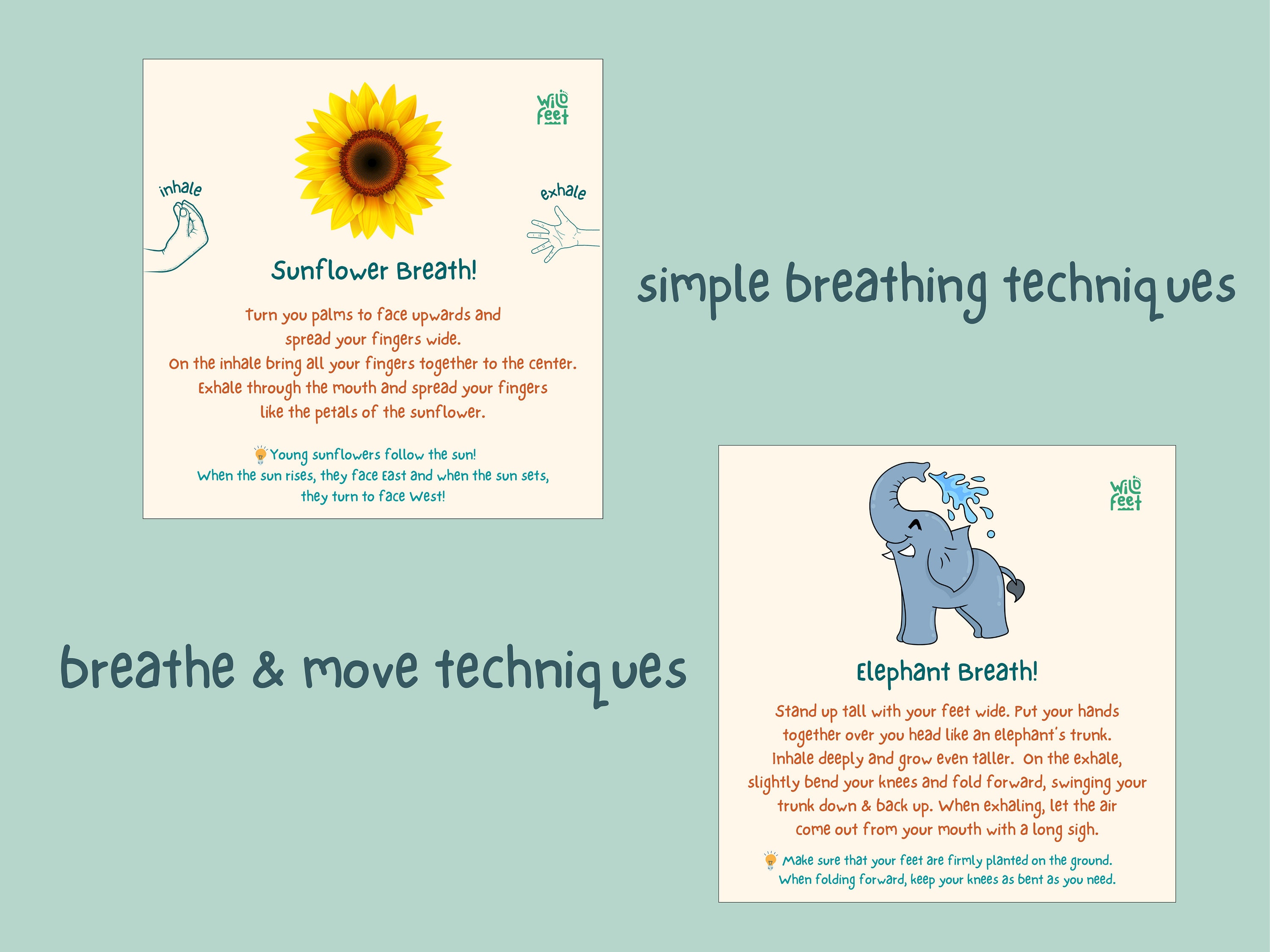 36 Breathing Cards for Kids (PDF) - Etsy