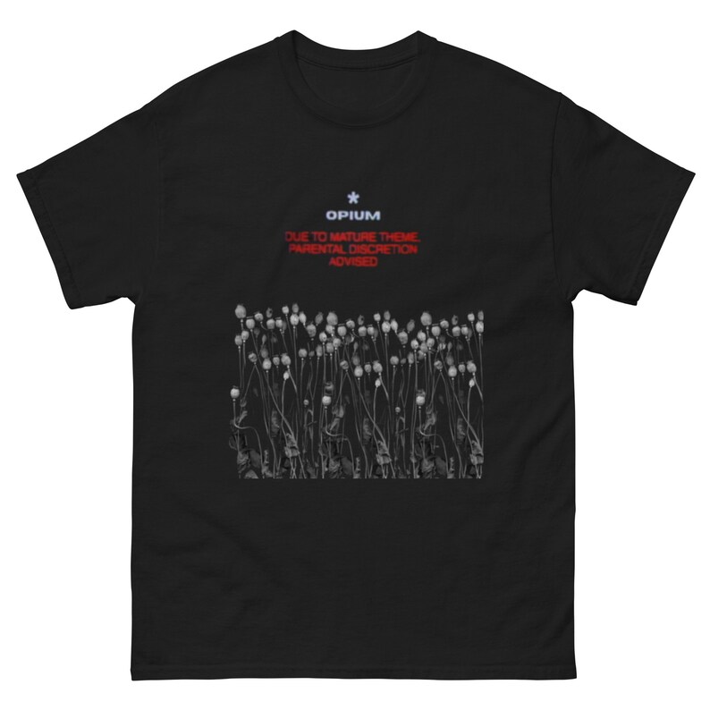 Opium Flowers Tee due to Mature Theme Parental Discretion Advised - Etsy