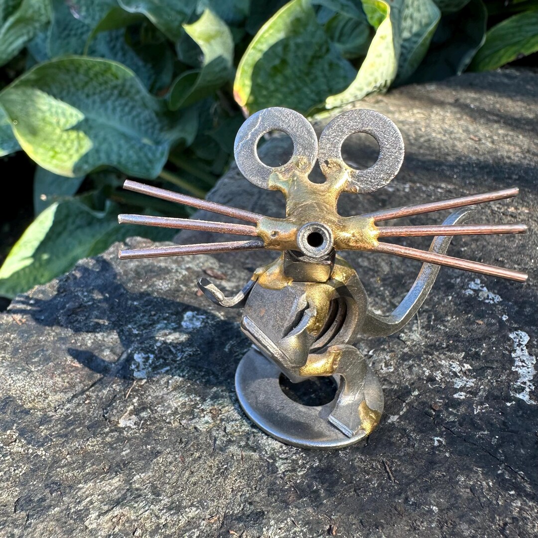 Vintage Miniature Nuts and Bolts Welded Mouse, Metal, Washers - Etsy