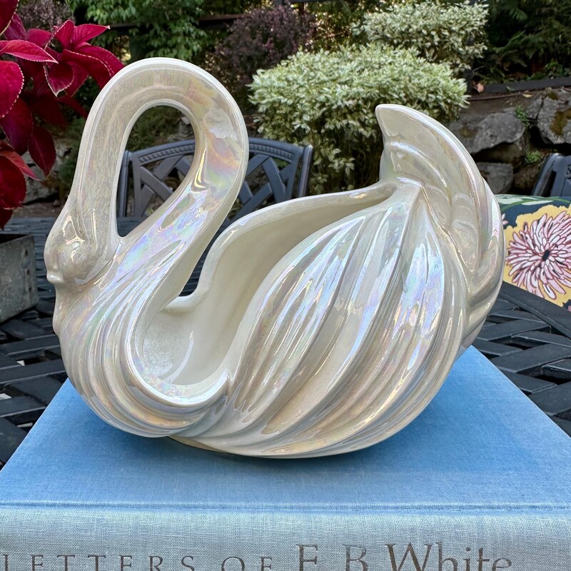 Ceramic Swan Planter - Etsy