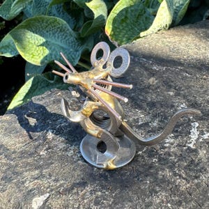 Vintage Miniature Nuts and Bolts Welded Mouse, Metal, Washers - Etsy