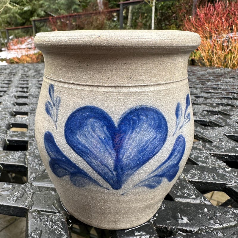 Rowe Pottery Heart - Etsy