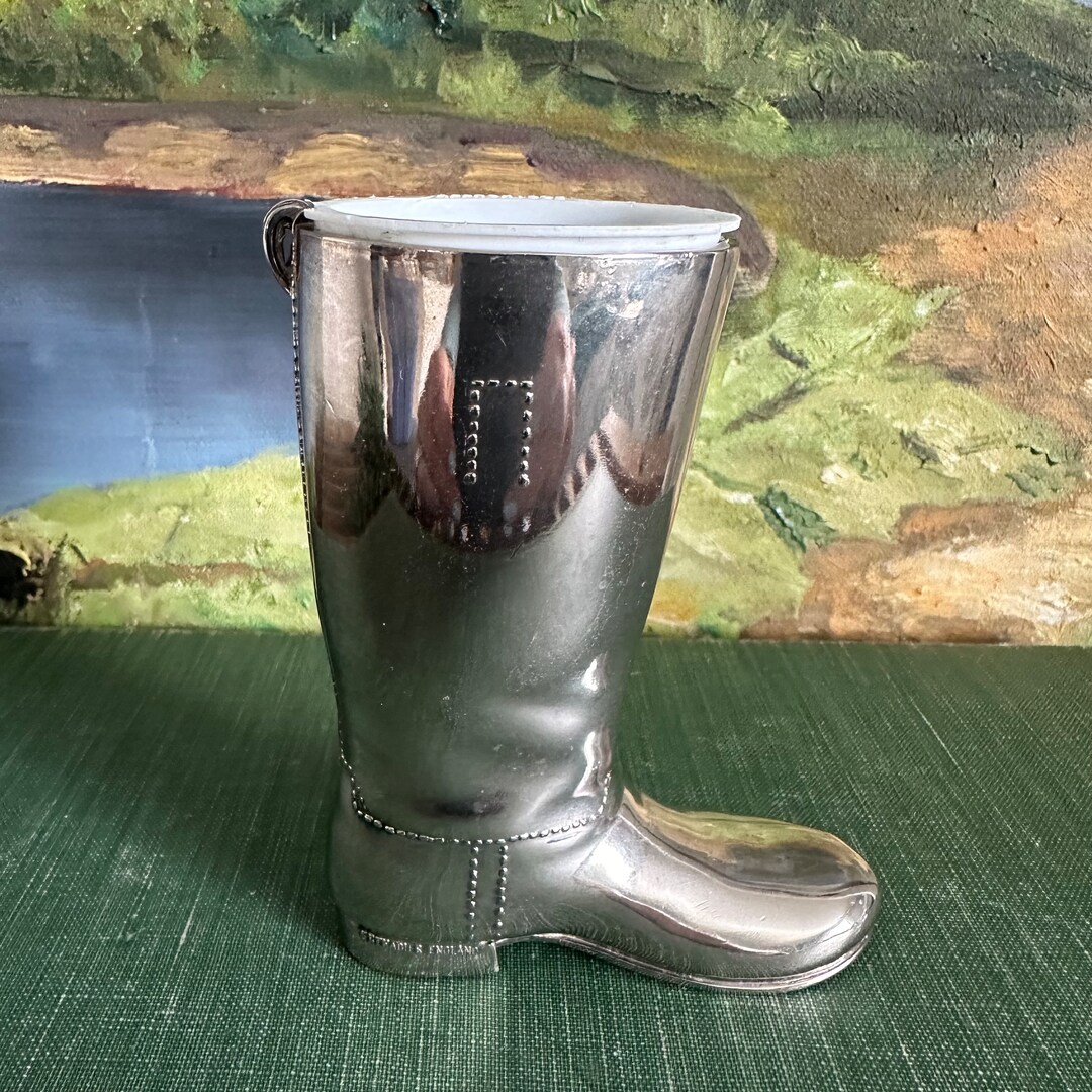 Vintage Grenadier, England Silver Plated Riding Boot Shot Glass ...