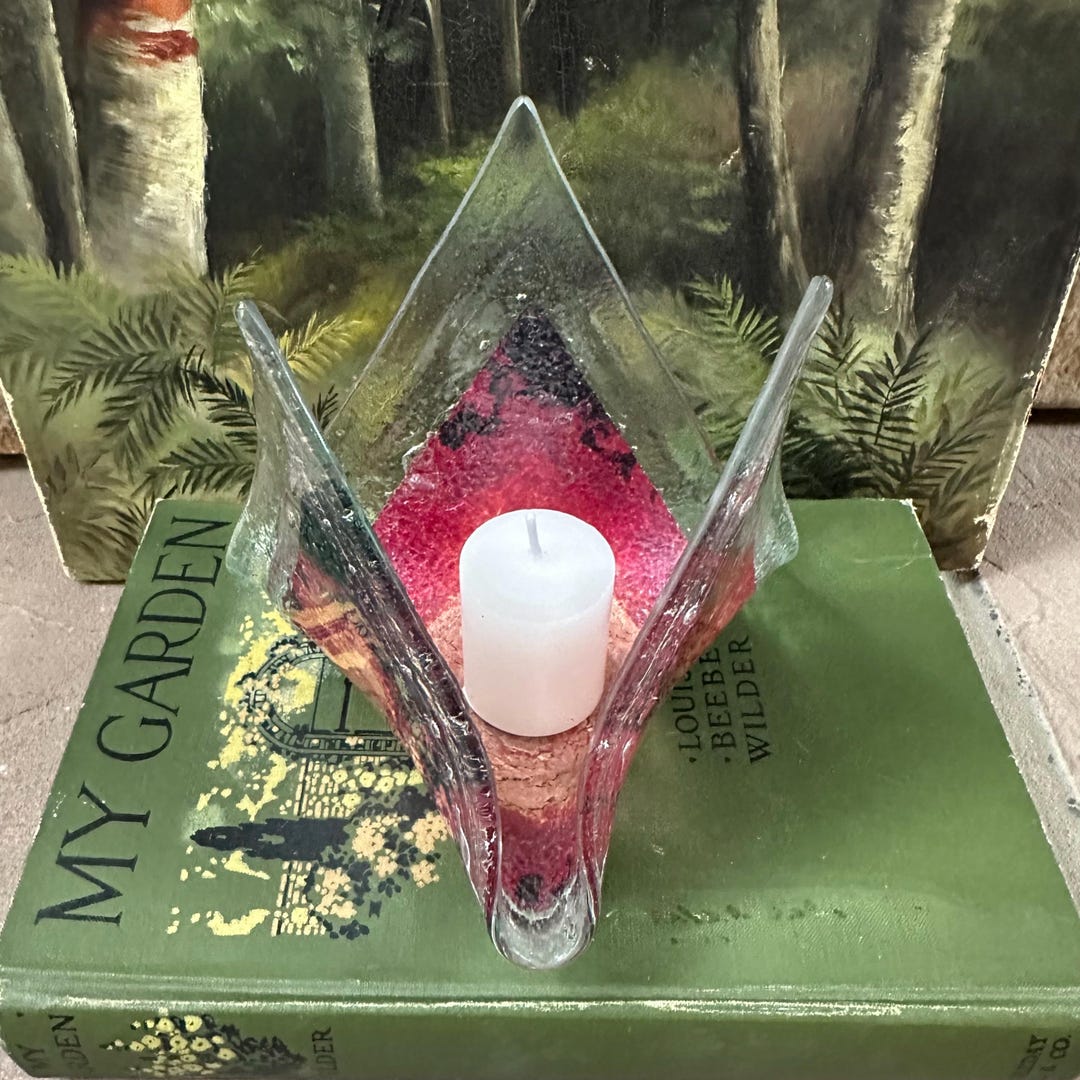 Vintage Jones Glassworks Seattle Contemporary Fused Copper Art Glass ...