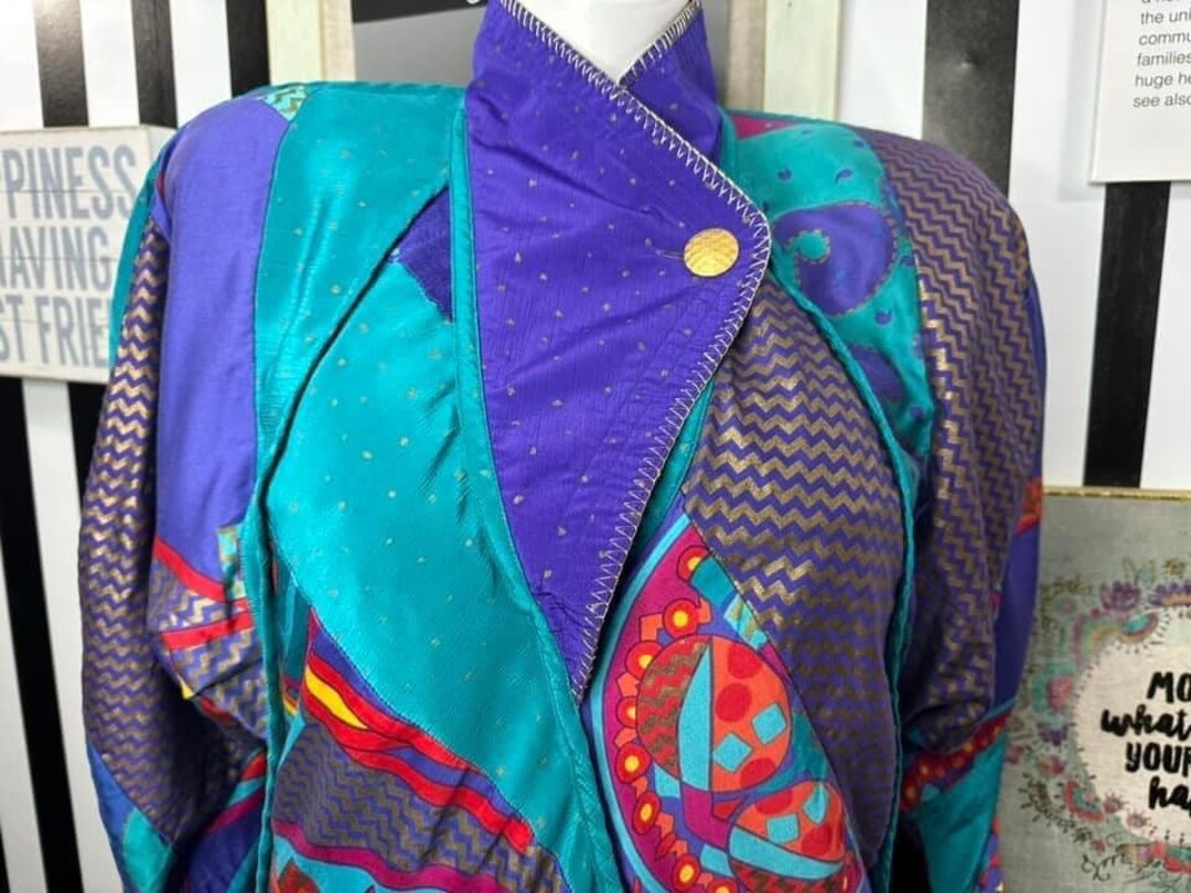 Jeanne Marc Dress Rare 1980s High End Art Deco - Etsy