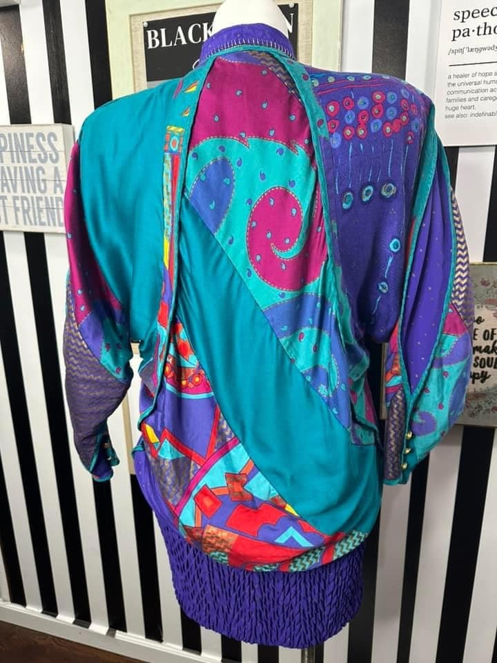 Jeanne Marc Dress Rare 1980s High End Art Deco - Etsy