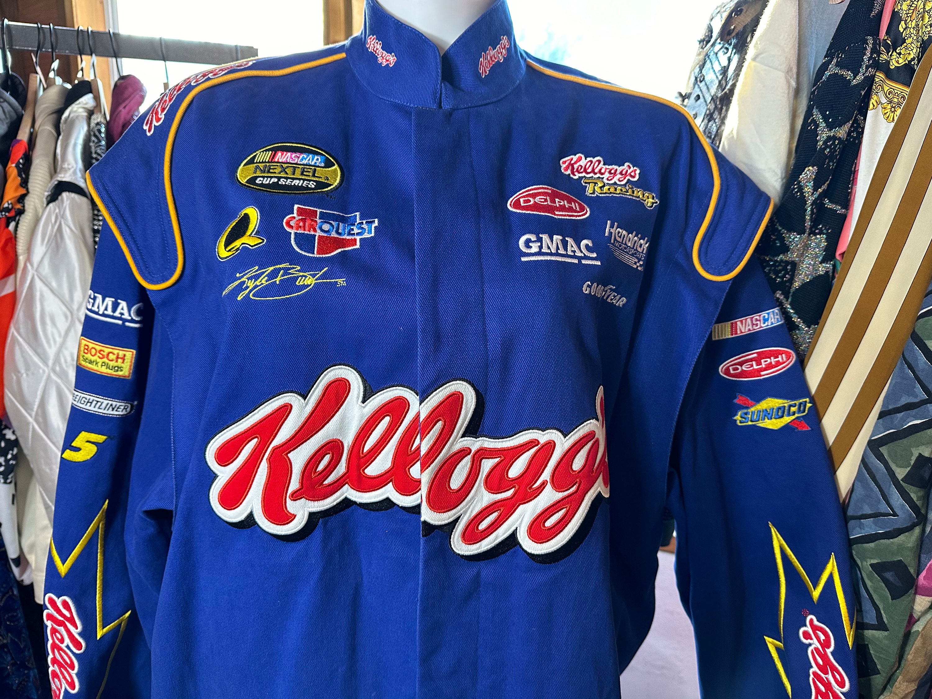 Kelloggs NASCAR Kyle Busch Vinatge Jacket - Etsy