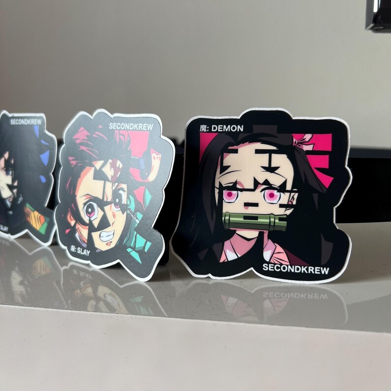 Nezuko Matte Kanji Sticker - Etsy