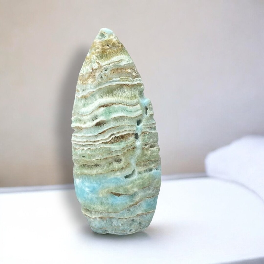 Natural Blue Hemimorphite Crystal, Energy Stone, Chakra Gemstone, Rough ...