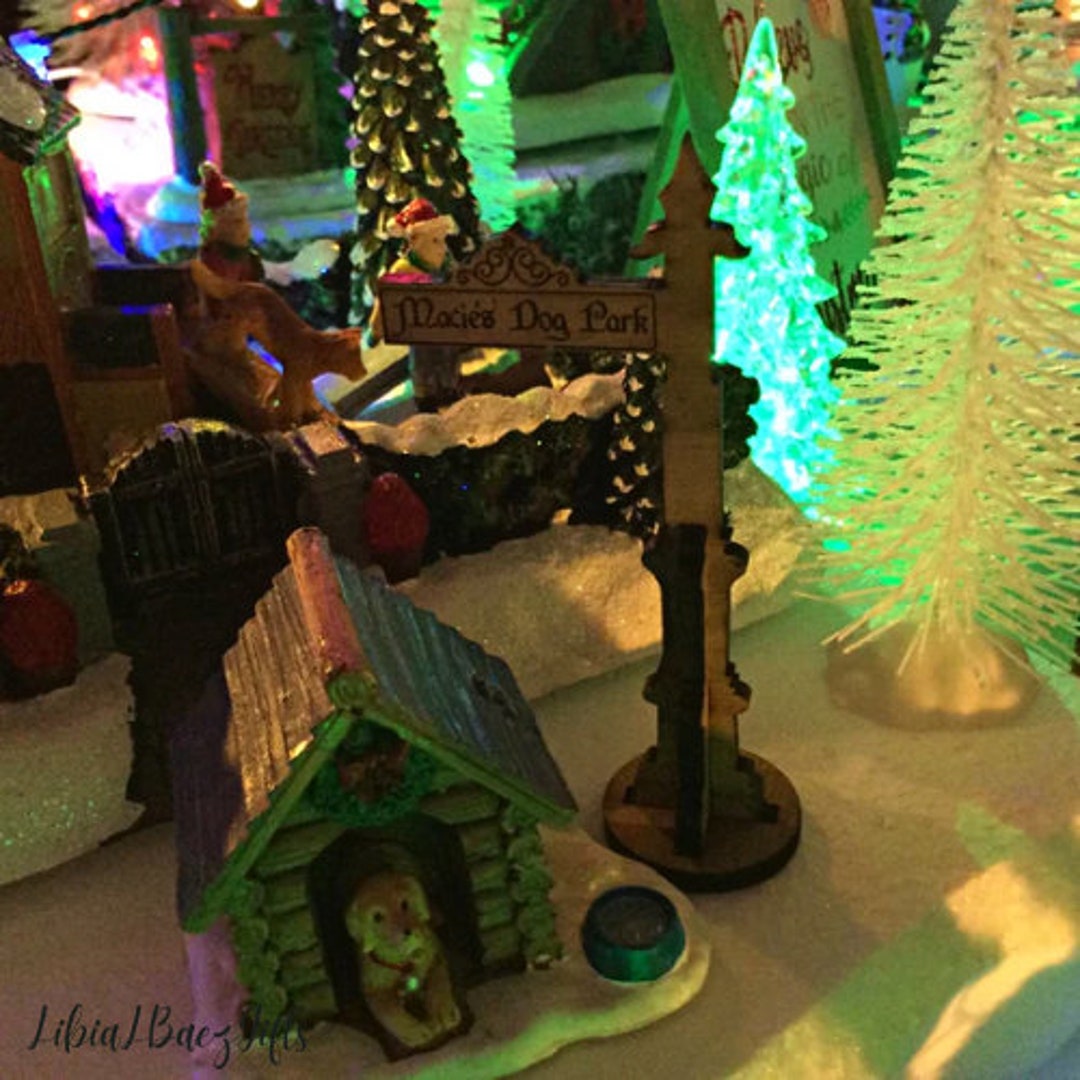 Miniature Street Sign Christmas Village Street Sign Single - Etsy