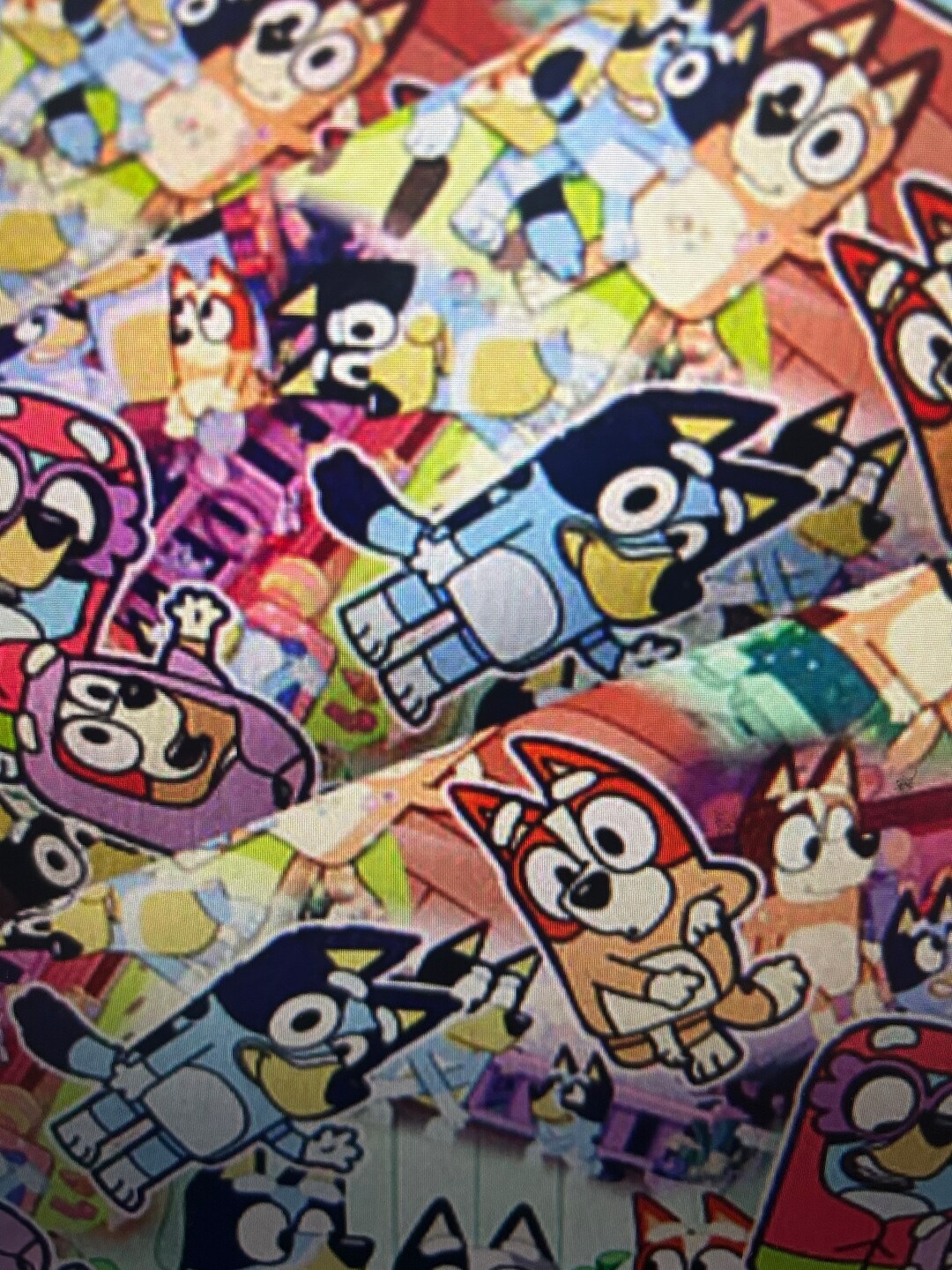 Bluey Fabric Bluey Dog Fabric Pure Cotton Fabric Anime Cartoon Cotton ...