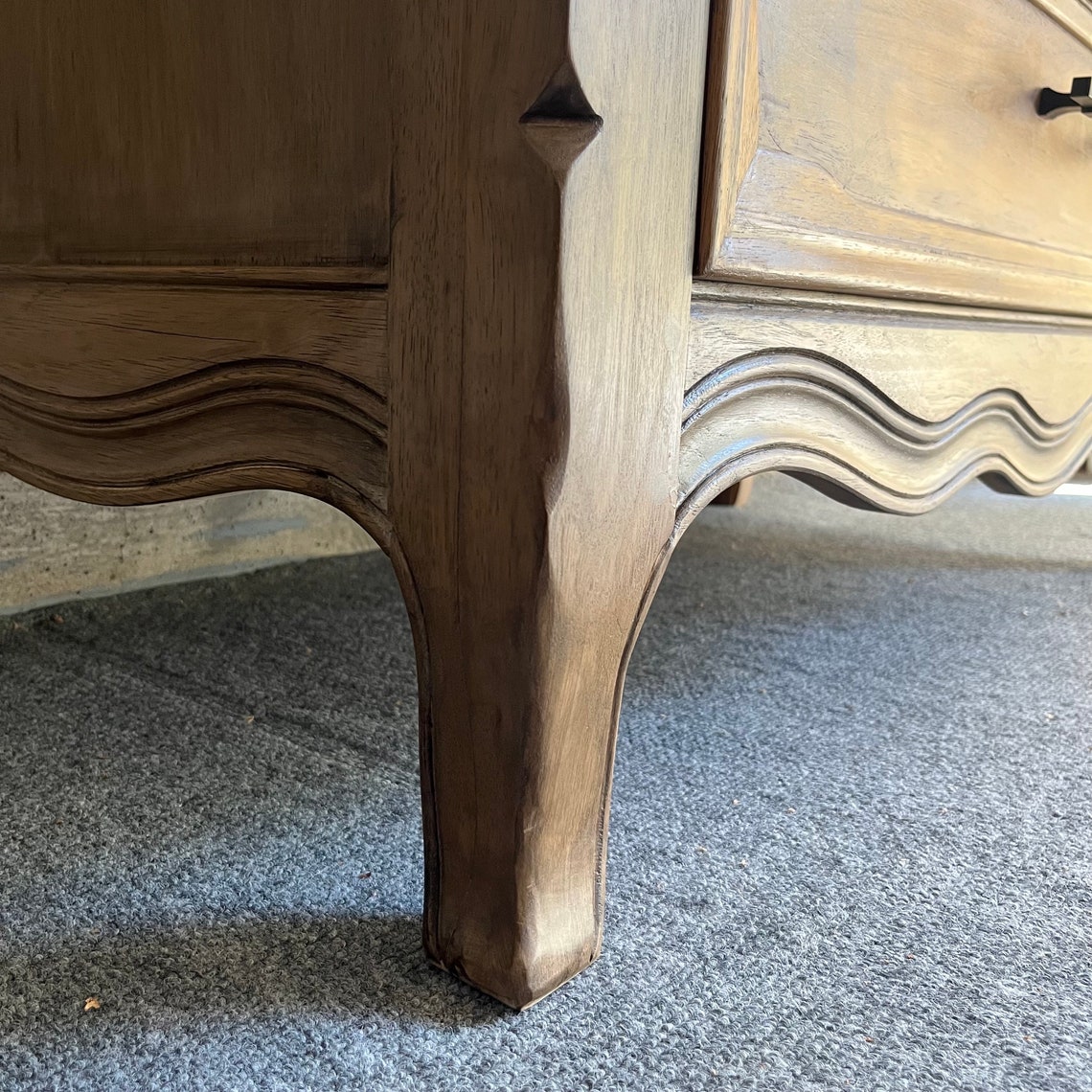 SOLD - Upcycled Vintage Basque Provincial Dresser by Drexel - Etsy