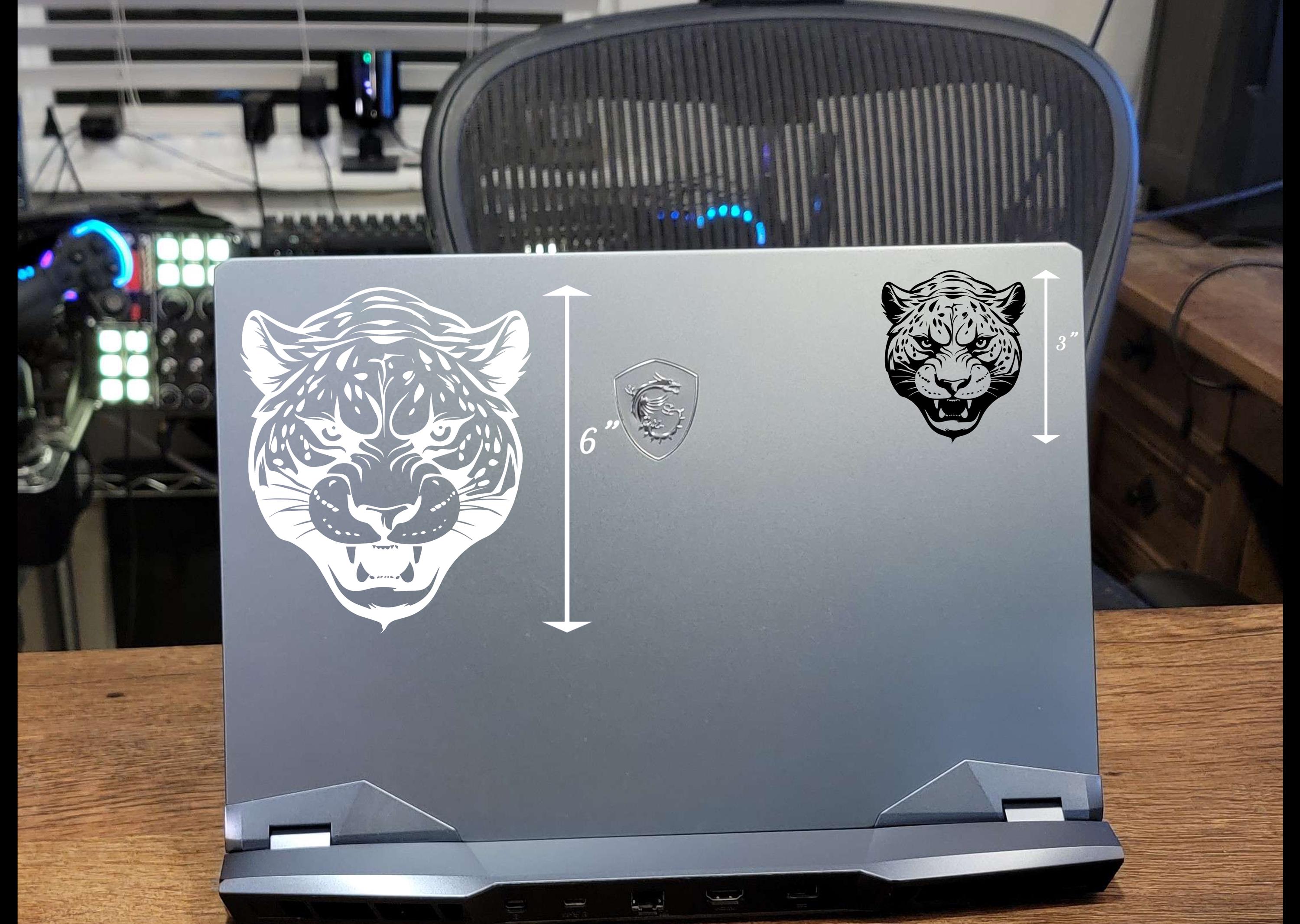 Angry Leopard Vinyl Decal | Vinyl Sticker | Adhesive Vinyl - Etsy