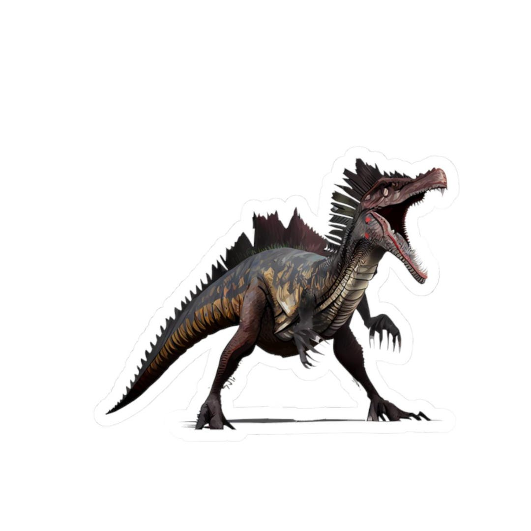 Spinosaurus Kiss-cut Stickers, Dinosaur Lover Gift, Prehistoric Animal ...